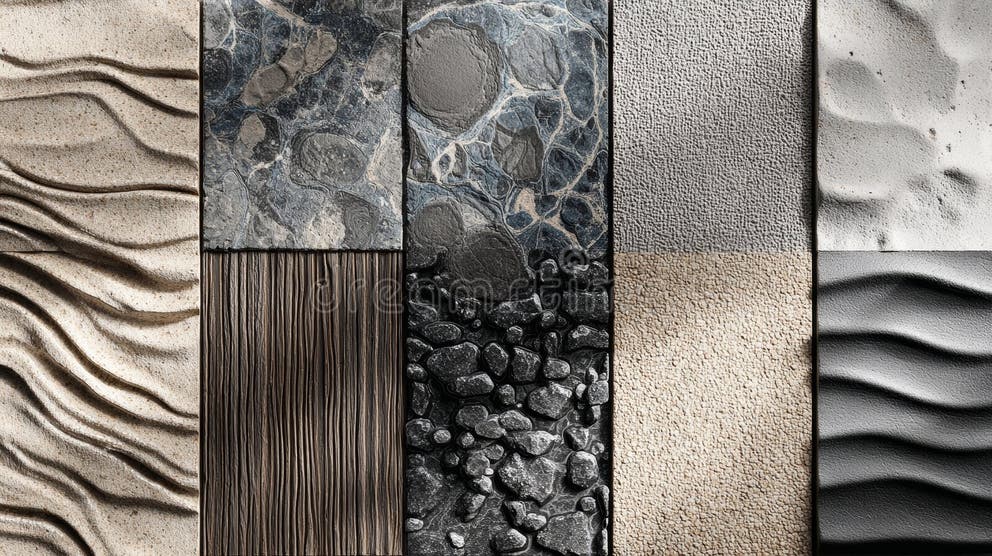 Strips of Alternative Textures in Complimentary Color Combinations -AI ...