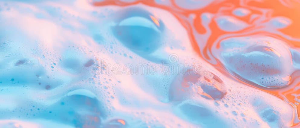 Mood of Cleanliness with Seamless Pattern of Dish Soap Bubbles and ...