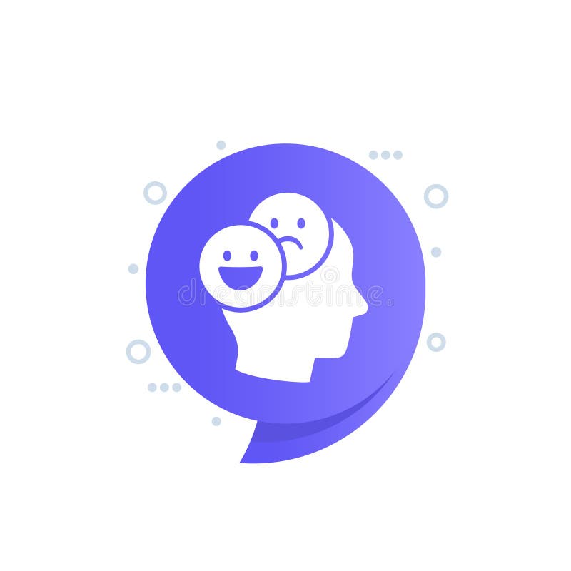 Mood Swings Icon, Change of Mood Vector Stock Vector - Illustration of ...