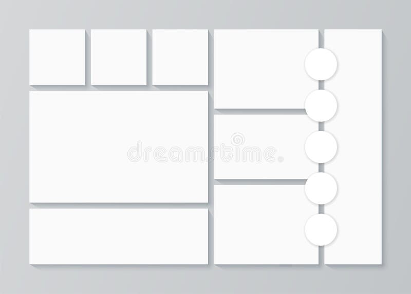 Photo Collage Grid. Moodboard Template. Mood Board. Photography Album ...