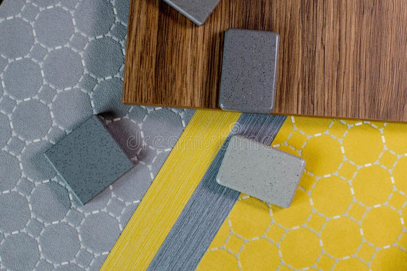 Moodboards Showing Samples of Materials for Stylization and Choice of ...