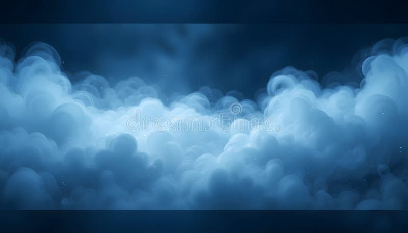 Moody Abstract Blue and White Gradient Background with Swirling Mist ...