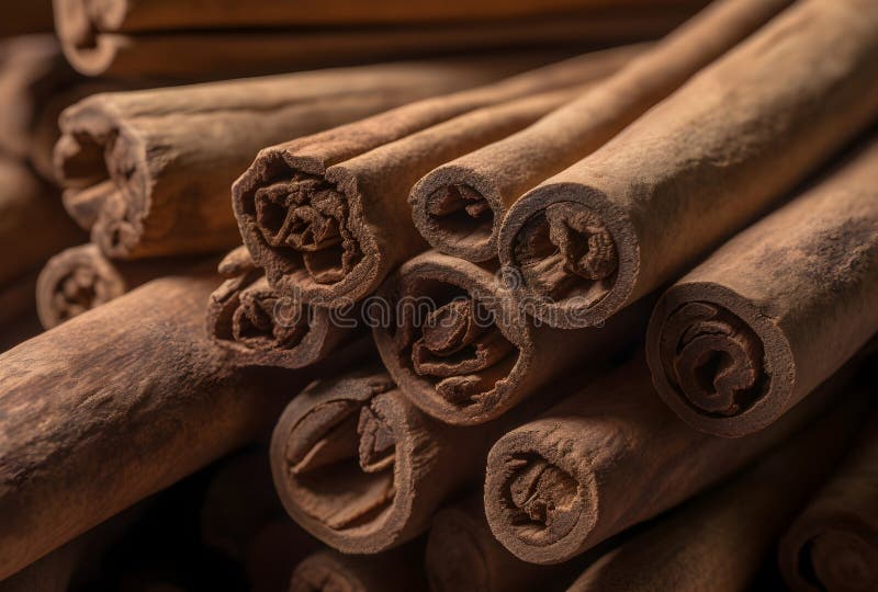 Moody Background with Cinnamon and Cloves Stock Illustration ...