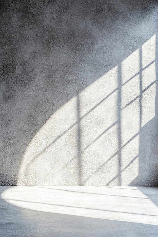 Moody Concrete Backdrop Features a Single Spotlight Casting Soft ...