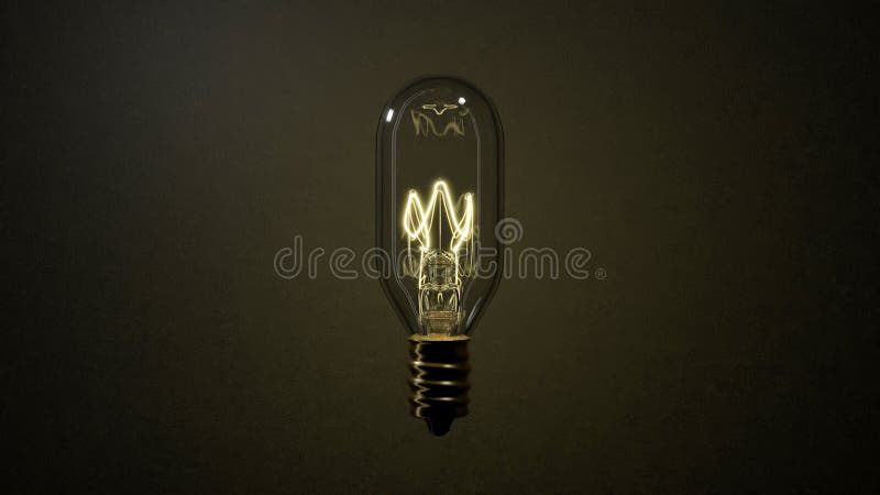 Moody Glowing Incandescent Light Bulb Stock Image - Image of clean ...