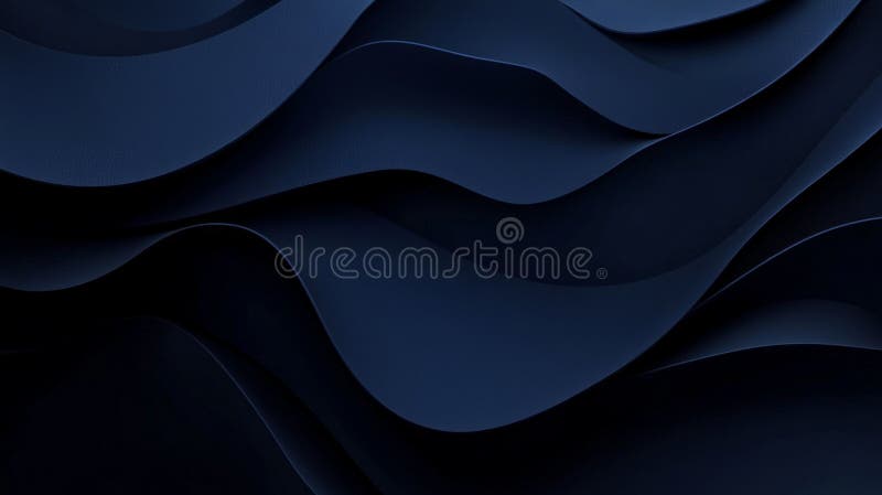 A Moody Gradient of Deep Navy Blue Transitioning To Black, with Subtle ...
