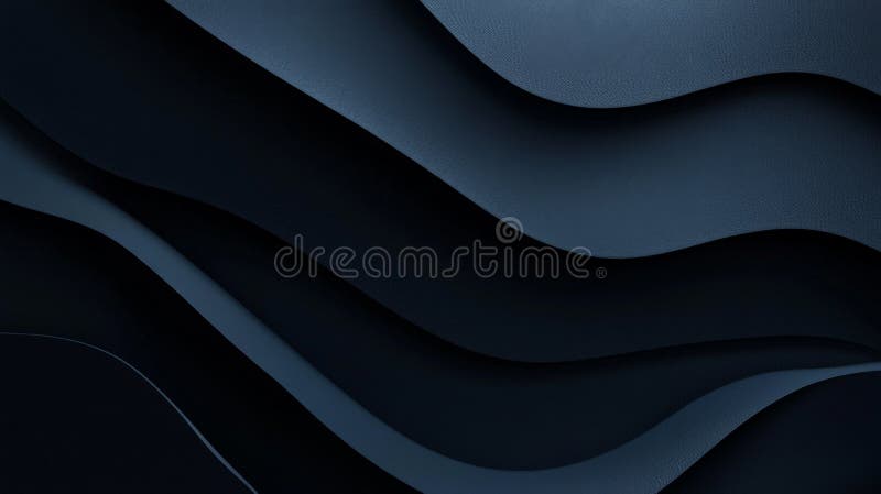 A Moody Gradient of Deep Navy Blue Transitioning To Black, with Subtle ...