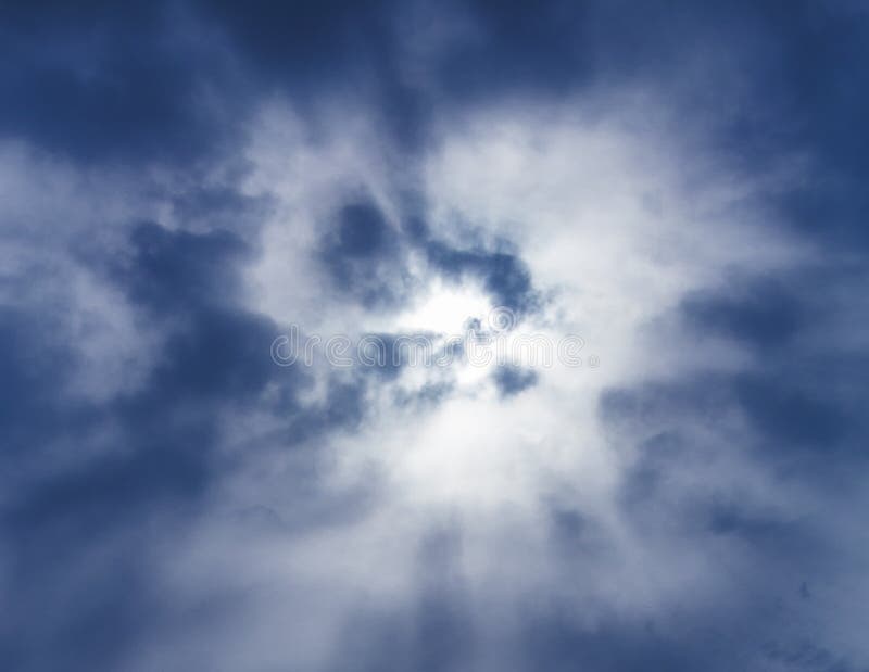 Moody Heaven and Sun Rays. the Dramatic Sky Clouds Scene Stock Image ...