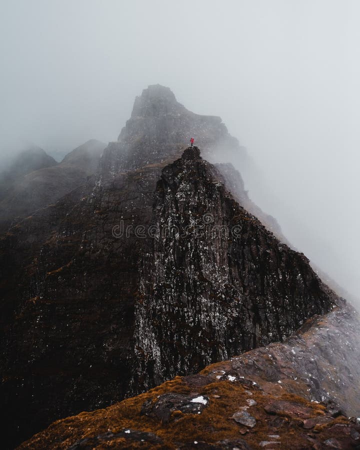 Moody Mountain in Scotland stock image. Image of inversion - 261345957