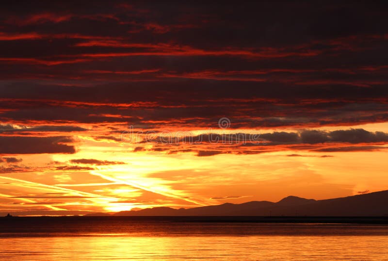 Moody Sunset stock image. Image of dark, scenic, tranquil - 15675767