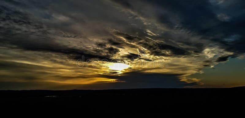 Moody sunset stock photo. Image of moody, sunset, orange - 133488110