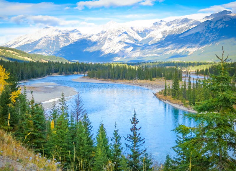 Prachtig Canadees Landschap, Alberta, Canada Stock Afbeelding - Image ...