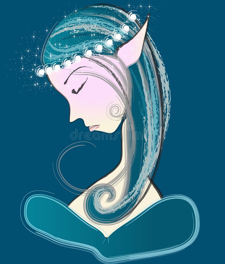 Mooi elf vector illustratie. Illustration of begrip, plank - 13624237