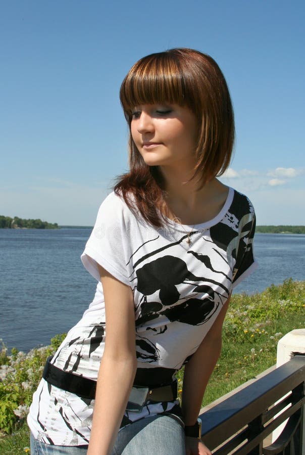 Mooi Russisch model stock afbeelding. Image of gelukkig - 5328493