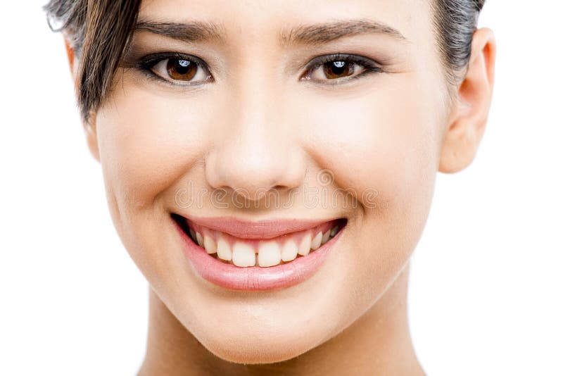 Mooie glimlach stock foto. Afbeelding bestaande uit gemengd - 29203138