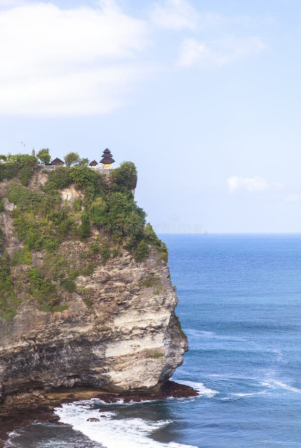 Mooie Klip Van De Uluwatu-tempel, Het Eiland Van Bali Stock Afbeelding ...