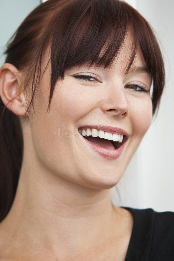 Mooie Lach stock foto. Image of tand, twintig, studio - 7923146