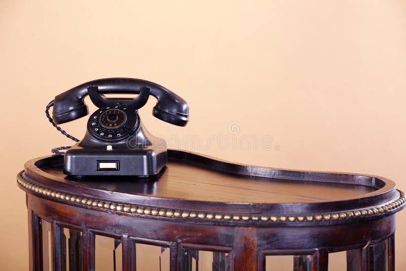 Mooie Oude Antieke Telefoon Stock Afbeelding - Image of achtergrond ...