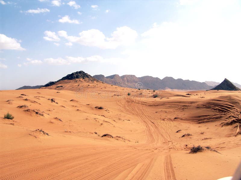 Het Landschap Van De Woestijn Stock Afbeelding - Image of woestijn ...