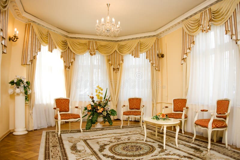 Mooie Zaal stock afbeelding. Image of meubilair, comfortabel - 15066777