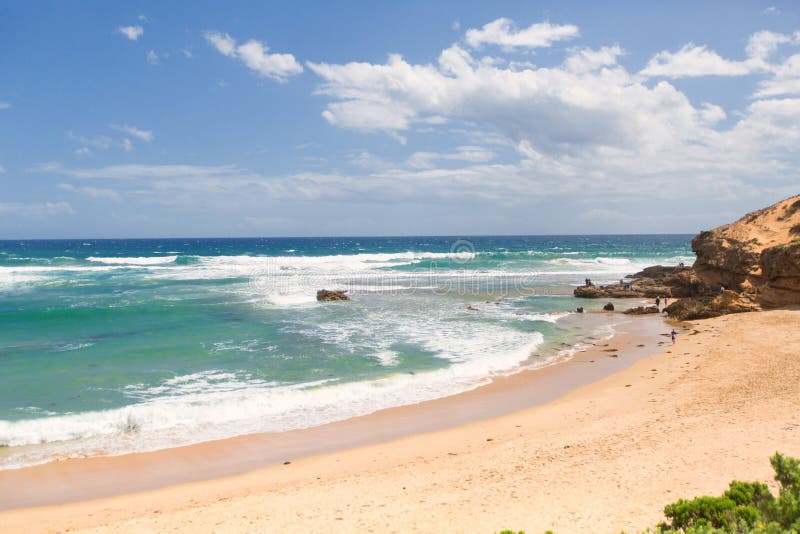 Mooie Zonnige Dag Bij Australisch Strand Stock Afbeelding - Image of ...
