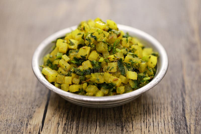 Mooli Ki Sabzi, Indian-style Cooked White Radish. Stock Image - Image ...