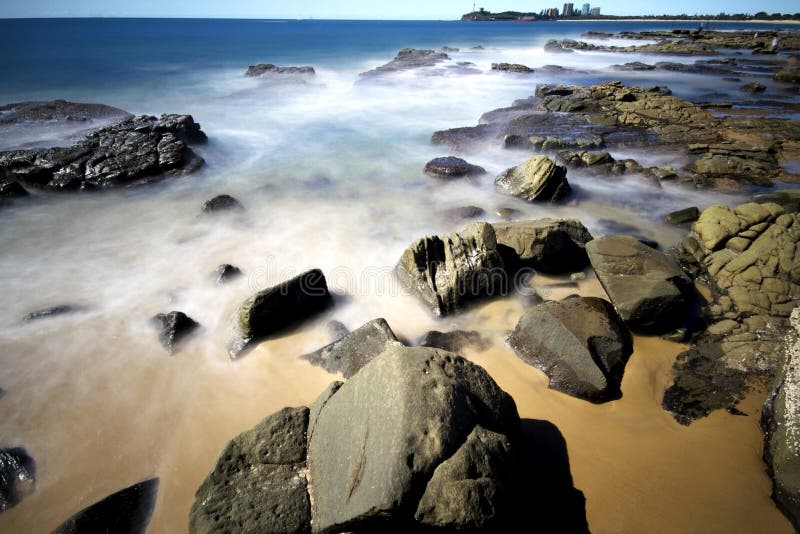 Gold Coast beach stock image. Image of shoreline, paradise - 24906911