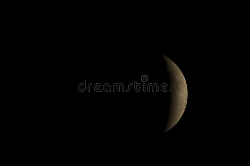 Crescent Moon with Ashen Glow Stock Photo - Image of light, earthshine ...