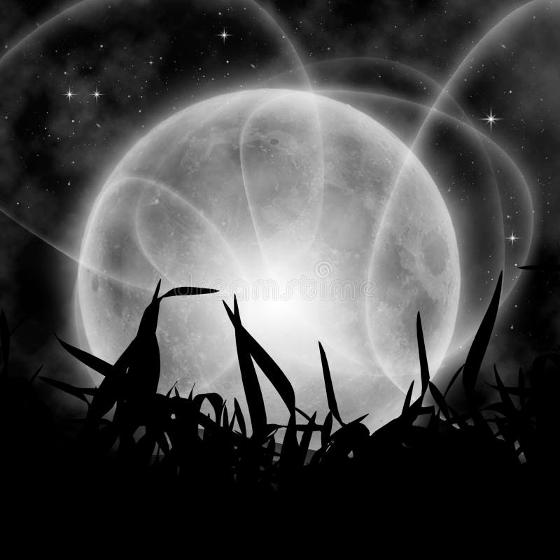 Moon stock image. Image of forest, fear, majestic, idyllic - 14173515