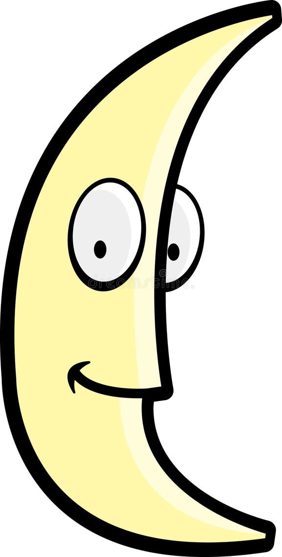 Quarter Moon Cartoon Stock Illustrations – 168 Quarter Moon Cartoon ...