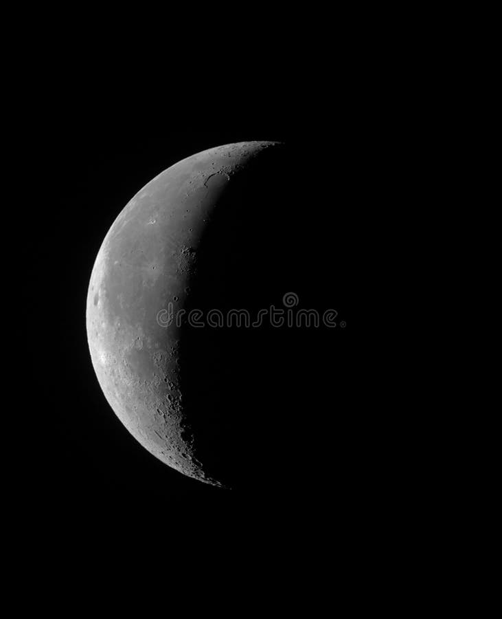 Moon stock image. Image of orbit, outer, crescent, planets - 2327595