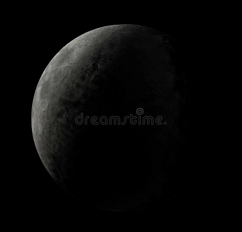 Crescent Moon with Ashen Glow Stock Photo - Image of light, earthshine ...