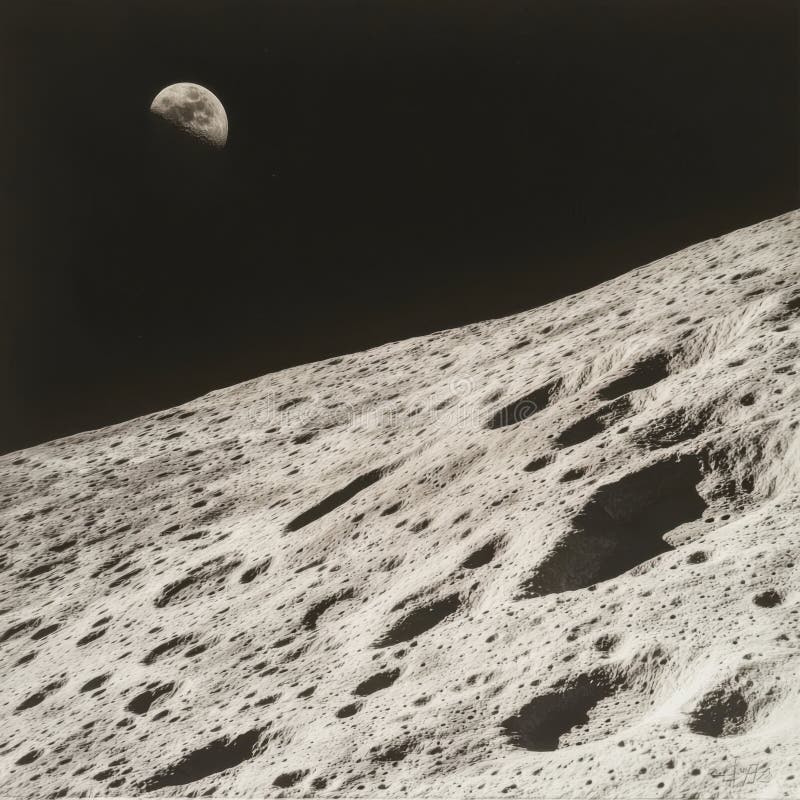 The Moon As Seen from the Surface of the Moon Showcasing a Unique ...