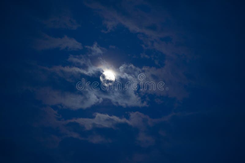 Moon at Blue Sky stock image. Image of nature, moon, lunar - 96517821