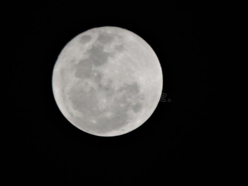 Moon, the Moon is Bright on Even Days Beautiful Stock Image - Image of ...