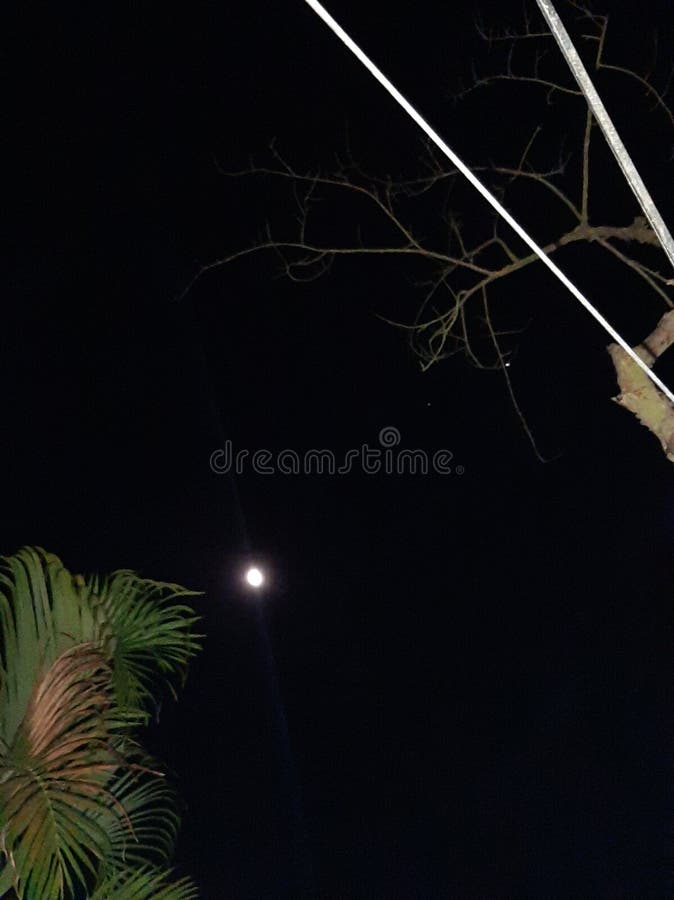 The Moon so Bright, Glazing and Shining Beautiful Stock Image - Image ...