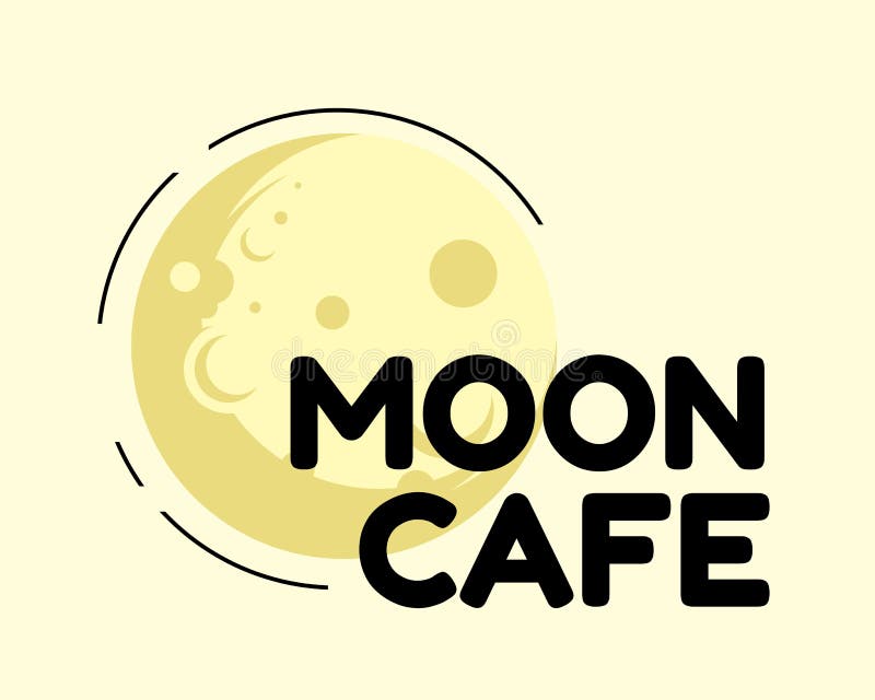 Crescent Moon Cafe Drink Mug Logo Concept Design Stock Vector ...