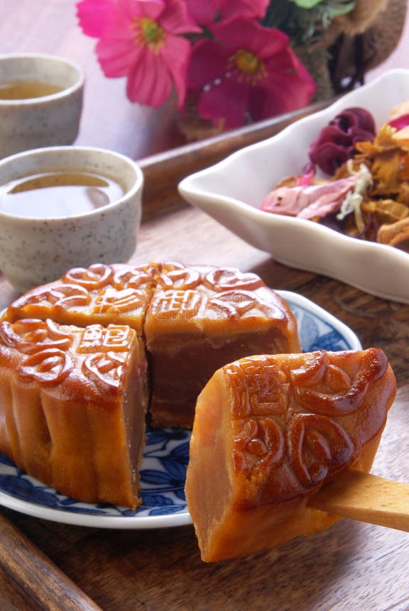 Moon cake stock image. Image of moon, cake, food, bake - 16124329
