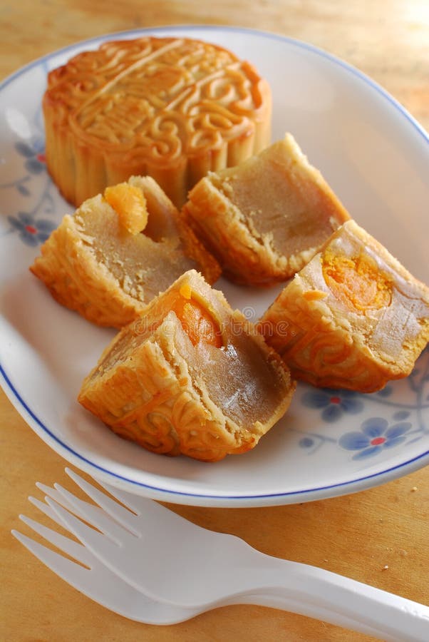 Moon cake stock photo. Image of custard, yolk, slice - 26875492