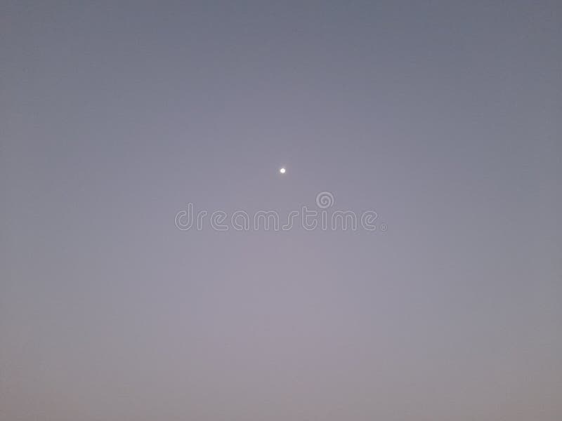 The Moon Came after the Sunset really Nice View Mini Moon Stock Photo ...
