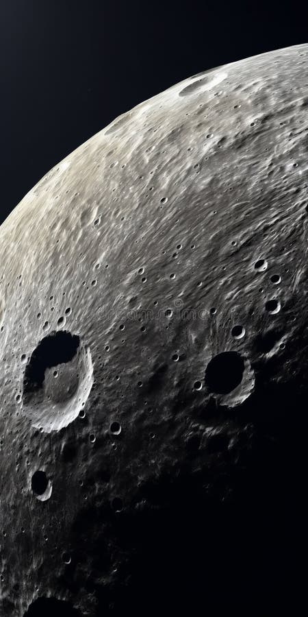 Realistic Topographical Image of Moon with Holes in Uhd Marble Style ...
