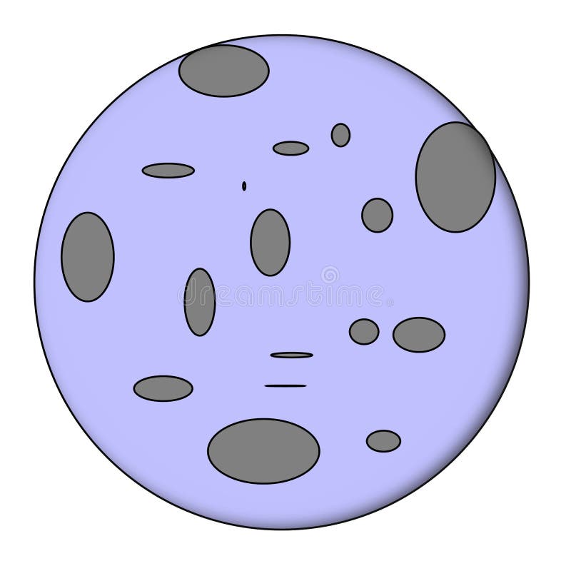 Moon cartoon stock illustration. Illustration of outer - 504272