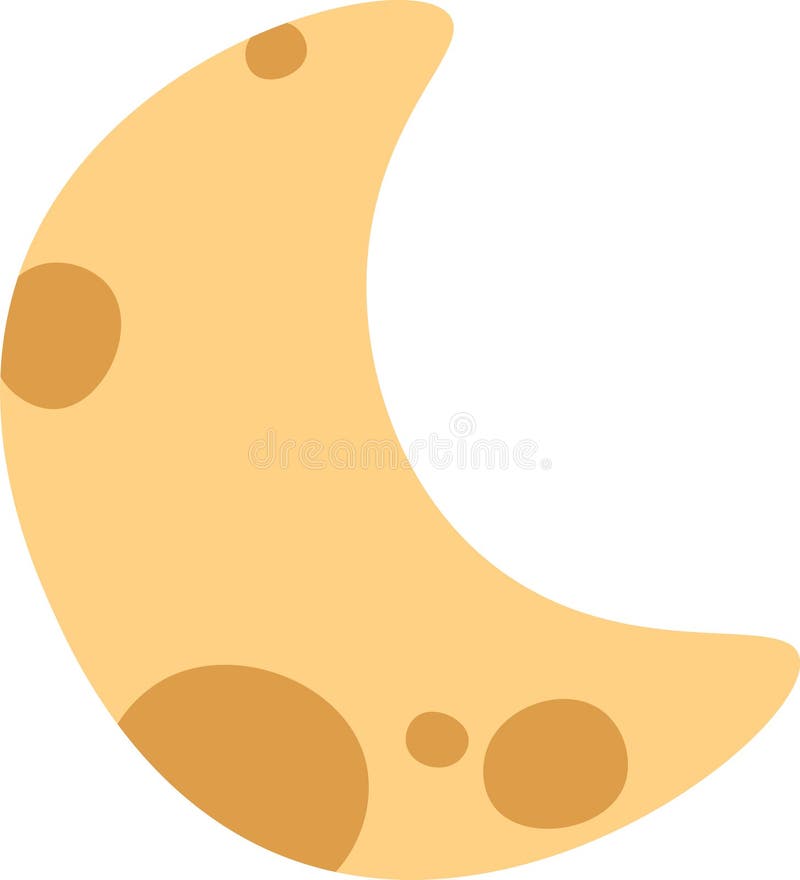 Moon Cartoon Icon stock vector. Illustration of star - 299622844