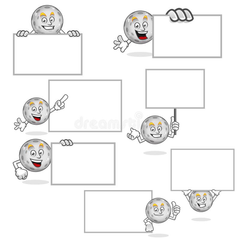 Moon Character Pack stock vector. Illustration of moon - 114469003