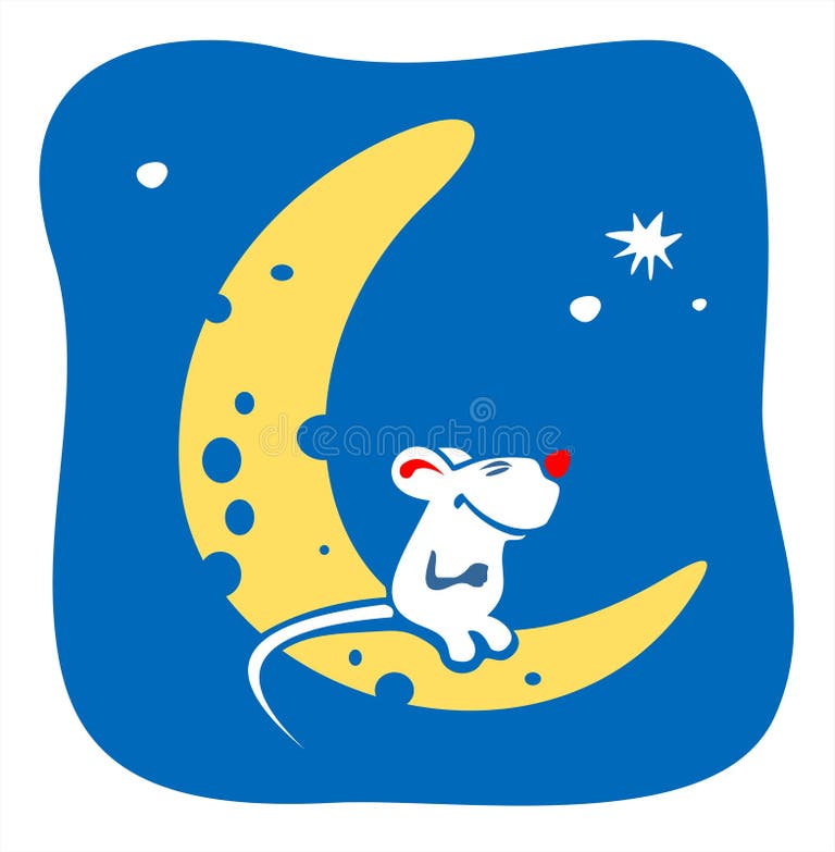 Moon Cheese Mouse Stock Illustrations – 250 Moon Cheese Mouse Stock ...