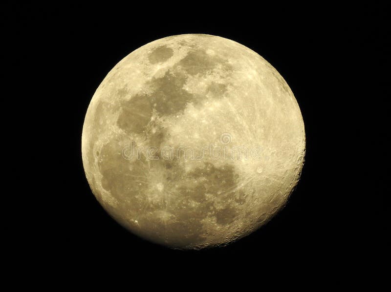 Moon with clear craters stock photo. Image of surface - 94204388