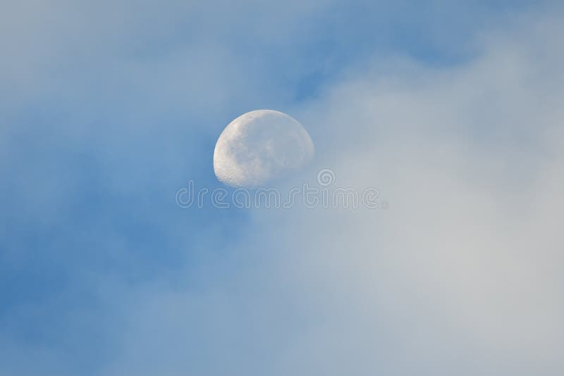 Moon Close Up during the Day Hours Stock Image - Image of earth, nature ...