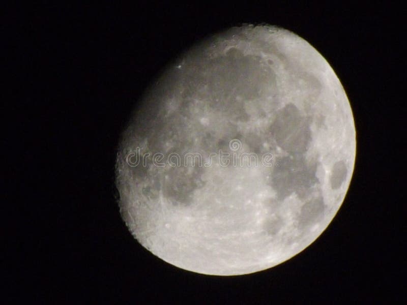 Moon Close Up Night Photography Stock Photo - Image of satellite ...