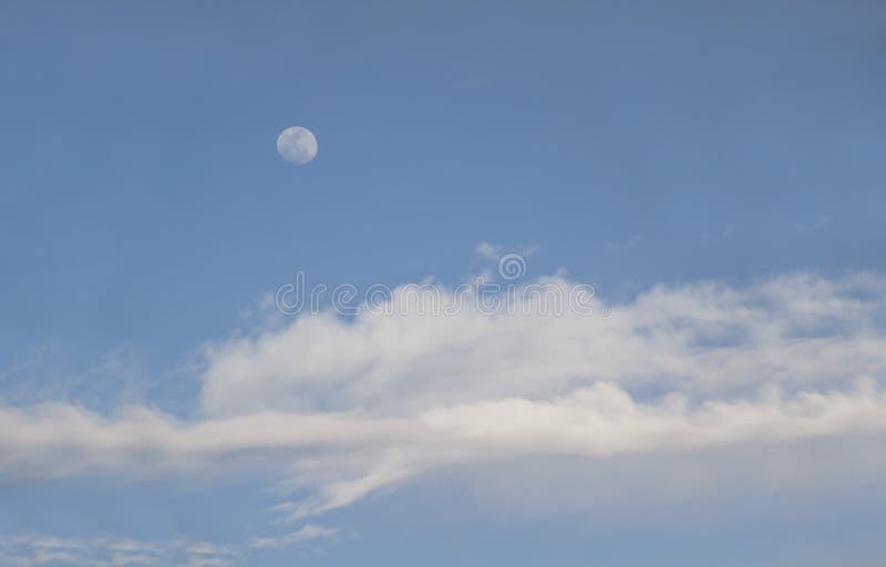 Moon and Cloud stock image. Image of blue, cloudscape - 30642815