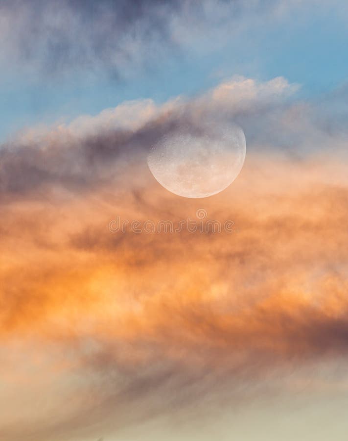 Moon Clouds Vertical stock image. Image of light, clouds - 209811969